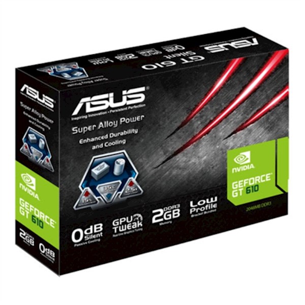 Asus GT610-SL-2GD3-L NVIDIA, 2 GB, GeForce GT 610, DDR3-SDRAM, PCI ...
