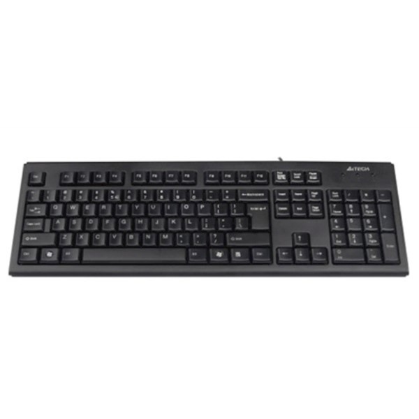 A4Tech Keyboard KR-83 standard, wired, Keyboard layout EN, USB, black ...