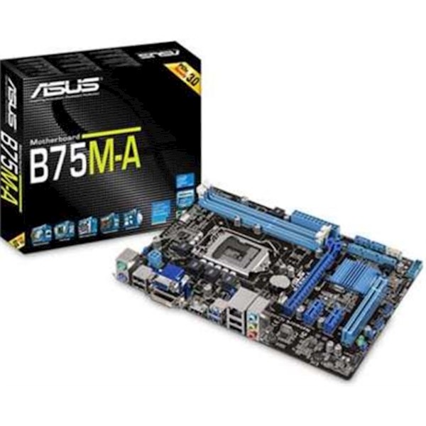 ASUS B75M-A / Intel B75 / 2 x DIMM, Max. 16 GB, DDR3 Non-ECC, Dual ...