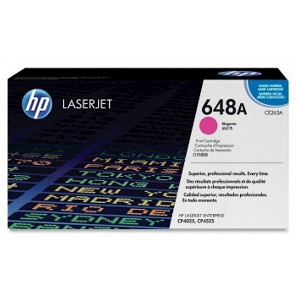 HP CE263A 648A ORIGINAL CLJ CP4525/4025/CM4540 Magenta Cartridge ...