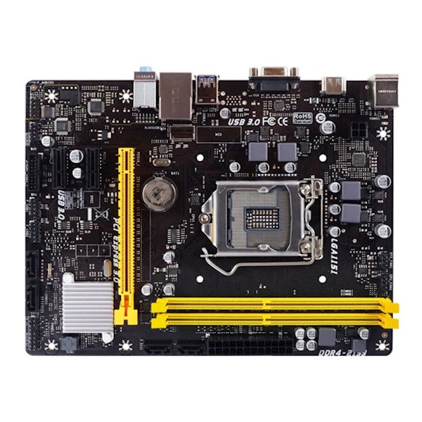 დედა დაფა BIOSTAR MAINBOARD H110MHC, VER:7.0 INTEL , DDR4 USB 3.1 GEN1 + SATA 6GBS | 82012 ...
