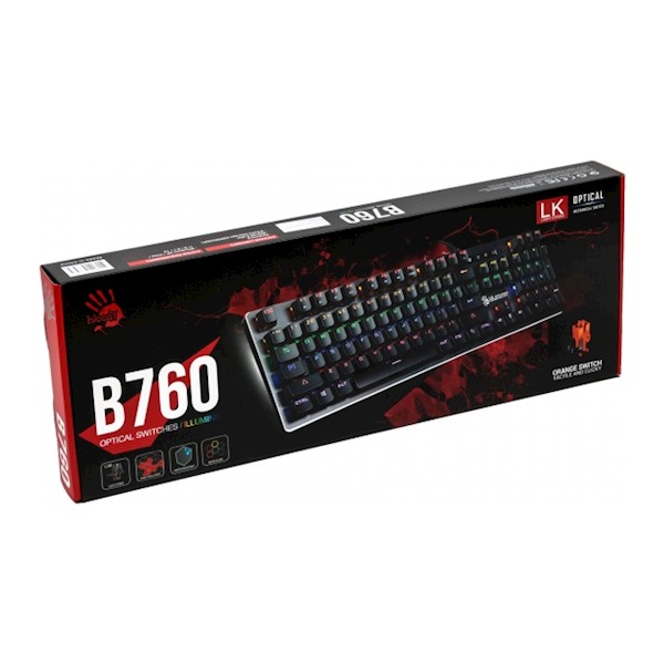 კლავიატურა A4Tech B760 BLOODY FULL MECHANICAL LK GAMING | B760 | B760 | A4Tech | კლავიატურები