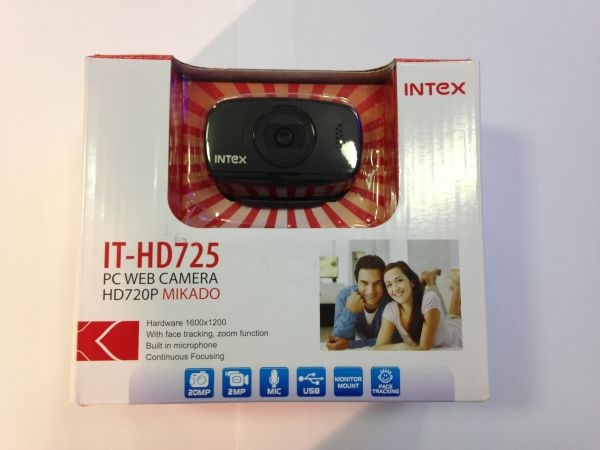 ვებ კამერა მიკროფონით INTEX IT-HD725 PC Web Camera Mikado Black | 3804 ...