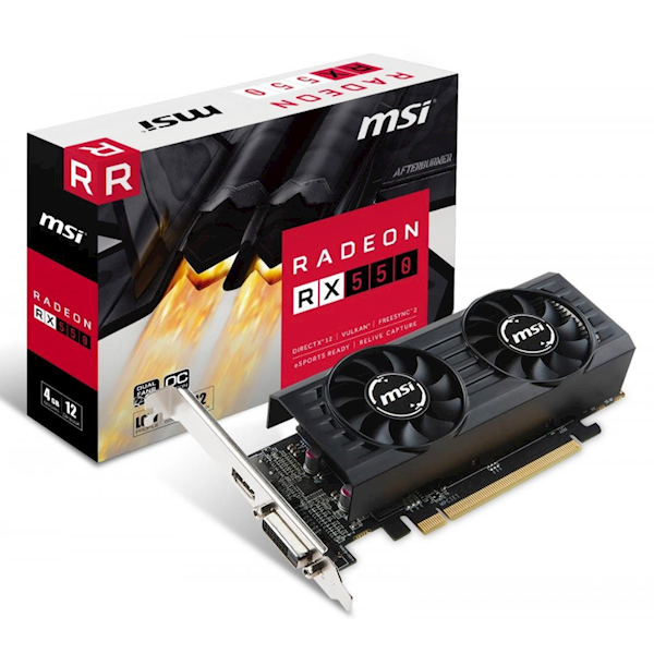 ვიდეო დაფა MSI Radeon RX 550 4GB DDR5 low profile OC | RX550_4GT_LP_OC ...