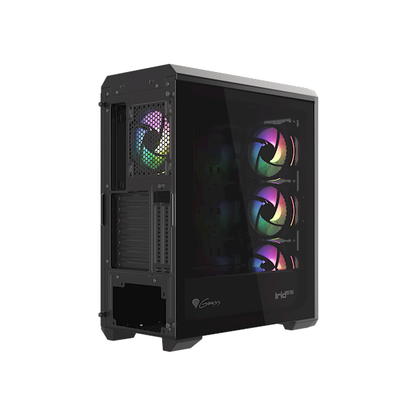 ქეისი Genesis Mid-Tower IRID 515 Black with RGB Light | 117577 | IRID ...