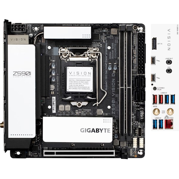 დედა დაფა GIGABYTE Z590I VISION D Z590I VISION D motherboard | Z590I ...