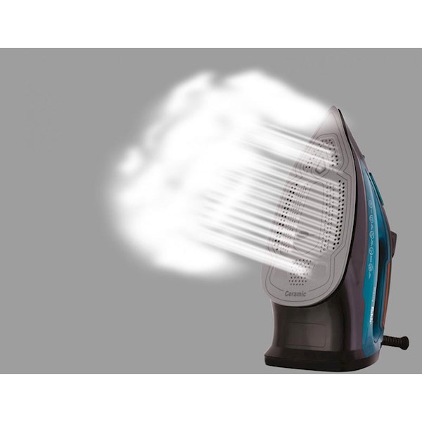 ორთქლის უთო Fakir 8682511900059, 2200W, 350ML, Steam Iron, Mercy Blue ...