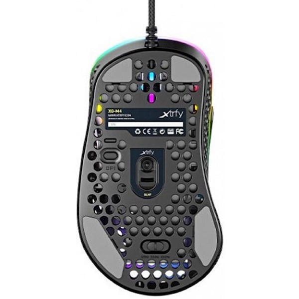 მაუსი XO M4, Wired, USB, Gaming Mouse, Black | I90085 | M4 | XO- | მაუსები