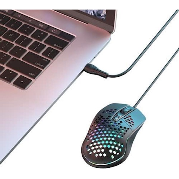 მაუსი XO M4, Wired, USB, Gaming Mouse, Black | I90085 | M4 | XO- | მაუსები