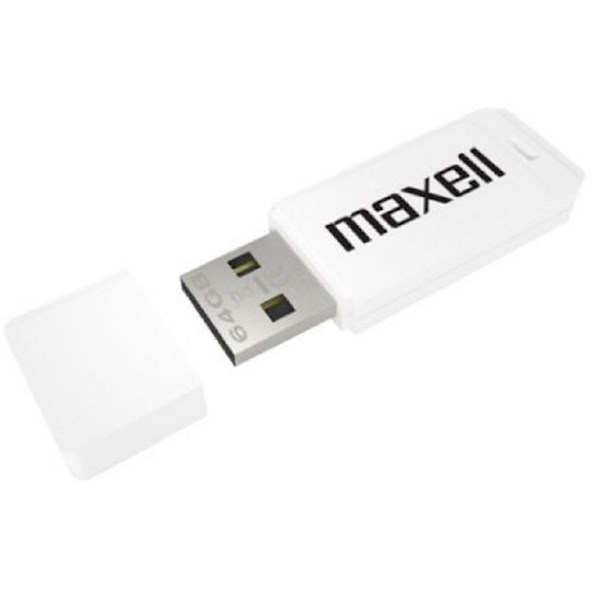 USB ფლეშ მეხსიერება Maxell, 64GB, USB 3.0, White | 6760 | 6760 | Maxell ...