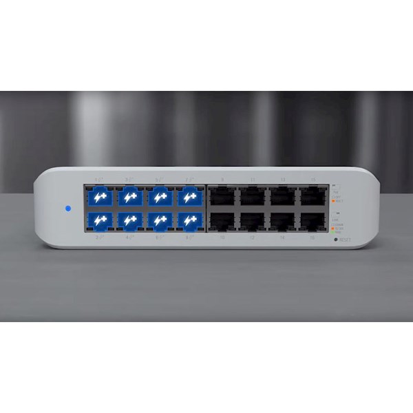 სვიჩი Ubiquiti USW-Lite-16-POE UniFi Lite, 16 Port Gigabit, POE+Switch ...
